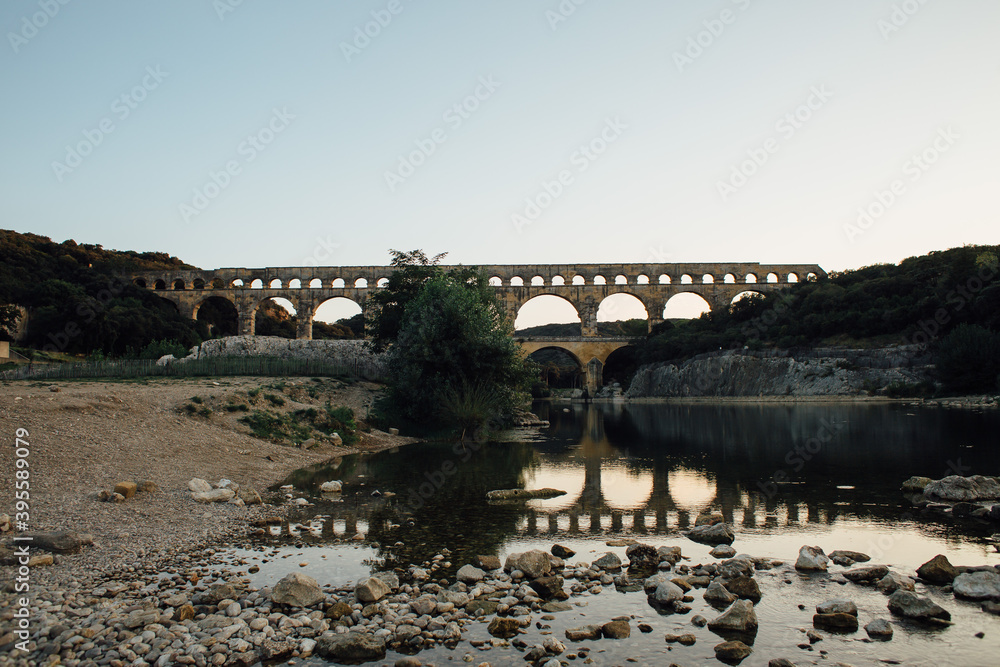 roman bridge, Pont du Gard France bridge, roman empire aqueduct, world ...