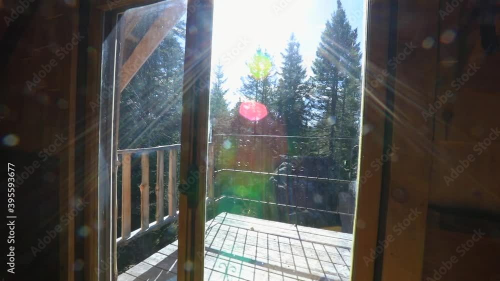 Tour inside a mini off grid house in the middle of the forest. From the ...