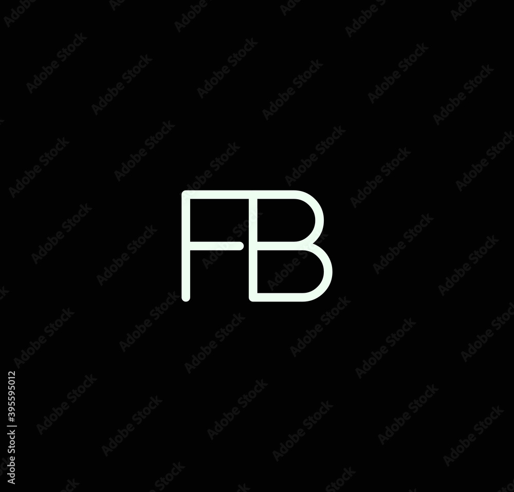 Letter FB alphabet logo design vector. The initials of the letter F and ...