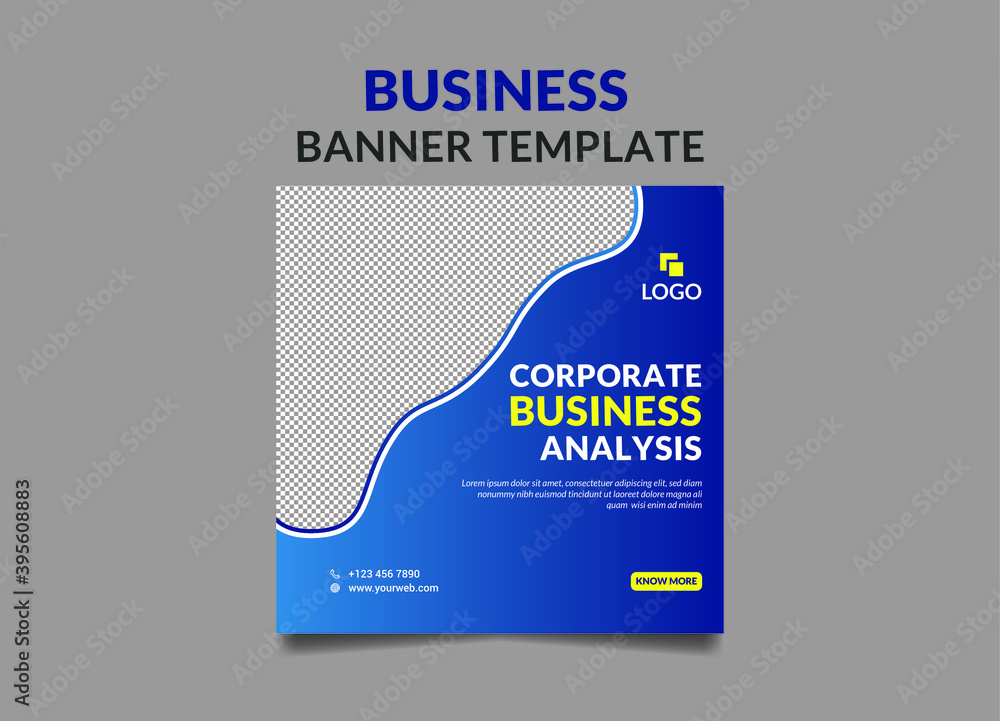 corporate business banner design template Stock Vector | Adobe Stock