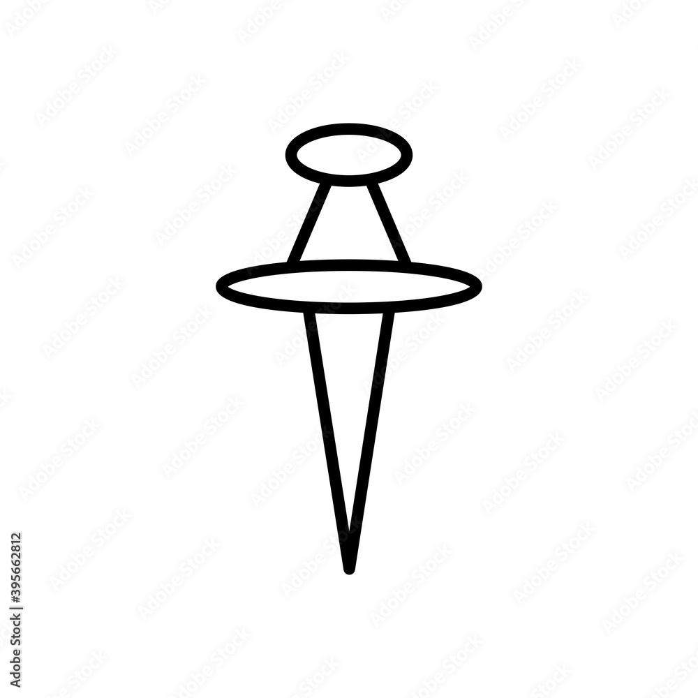 Simple Thumbtack Icon