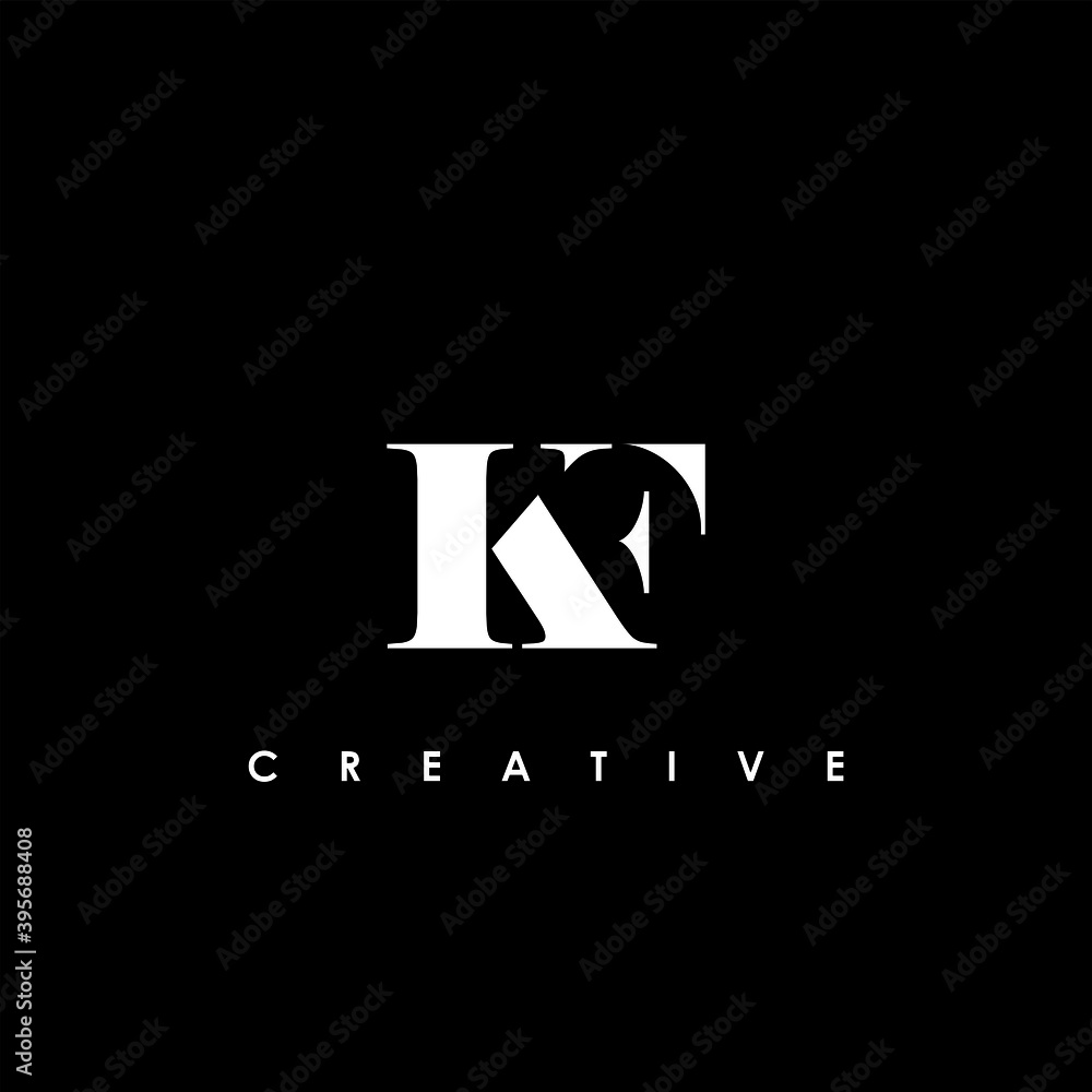 KF Letter Initial Logo Design Template Vector Illustration Stock Vector ...