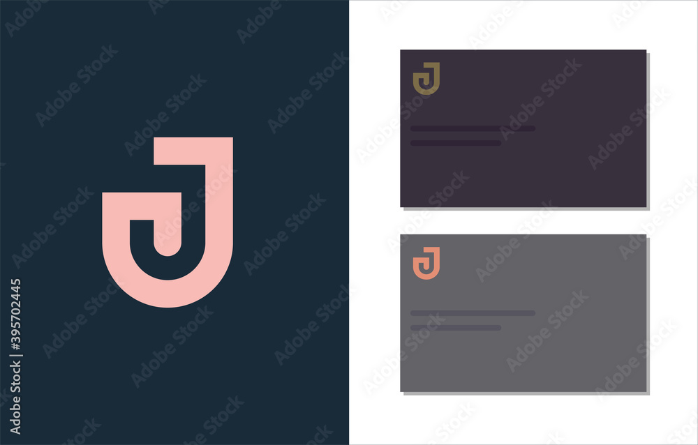 letter J logo design Stock Vector | Adobe Stock