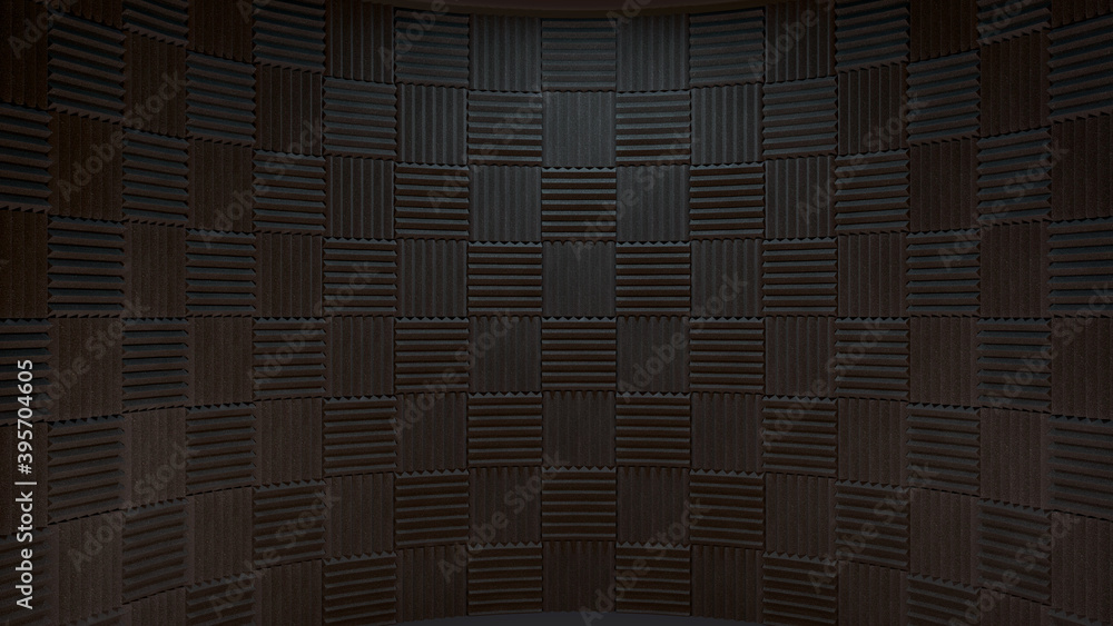 3d rendered recording studio backdrop wall with acoustic panels Stock ...