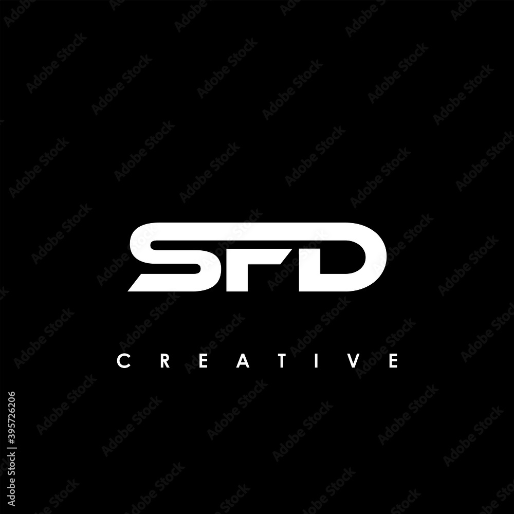 SFD Letter Initial Logo Design Template Vector Illustration Stock ...