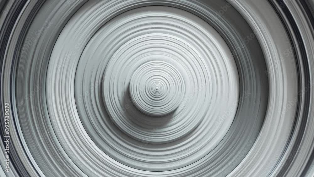 Abstract pattern of circles with displacement effect. White blank ...