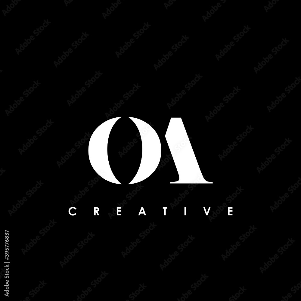 OA Letter Initial Logo Design Template Vector Illustration Stock Vector ...