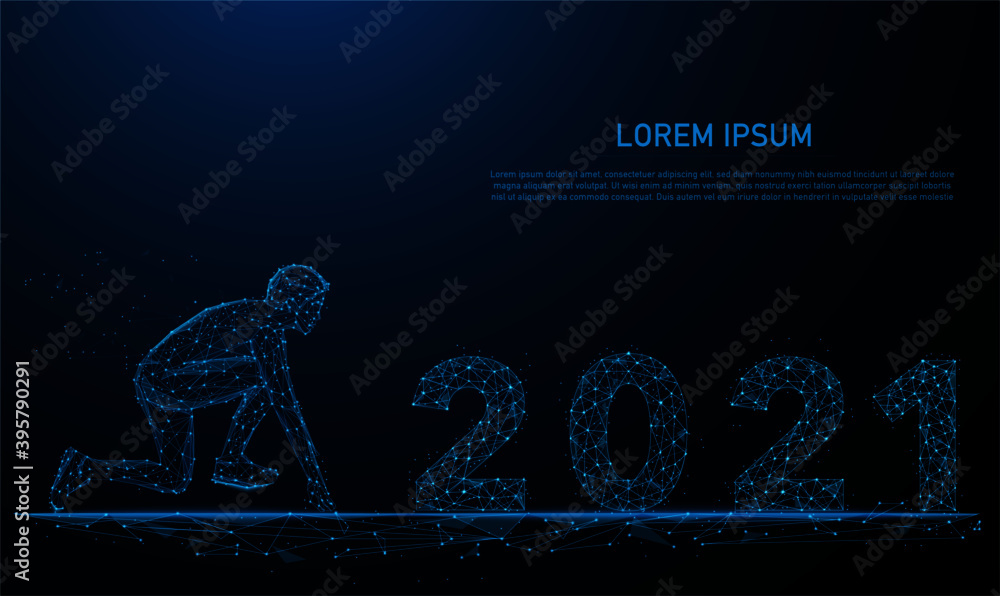 Start to the new year 2020 plans, goals, objectives illustration made ...