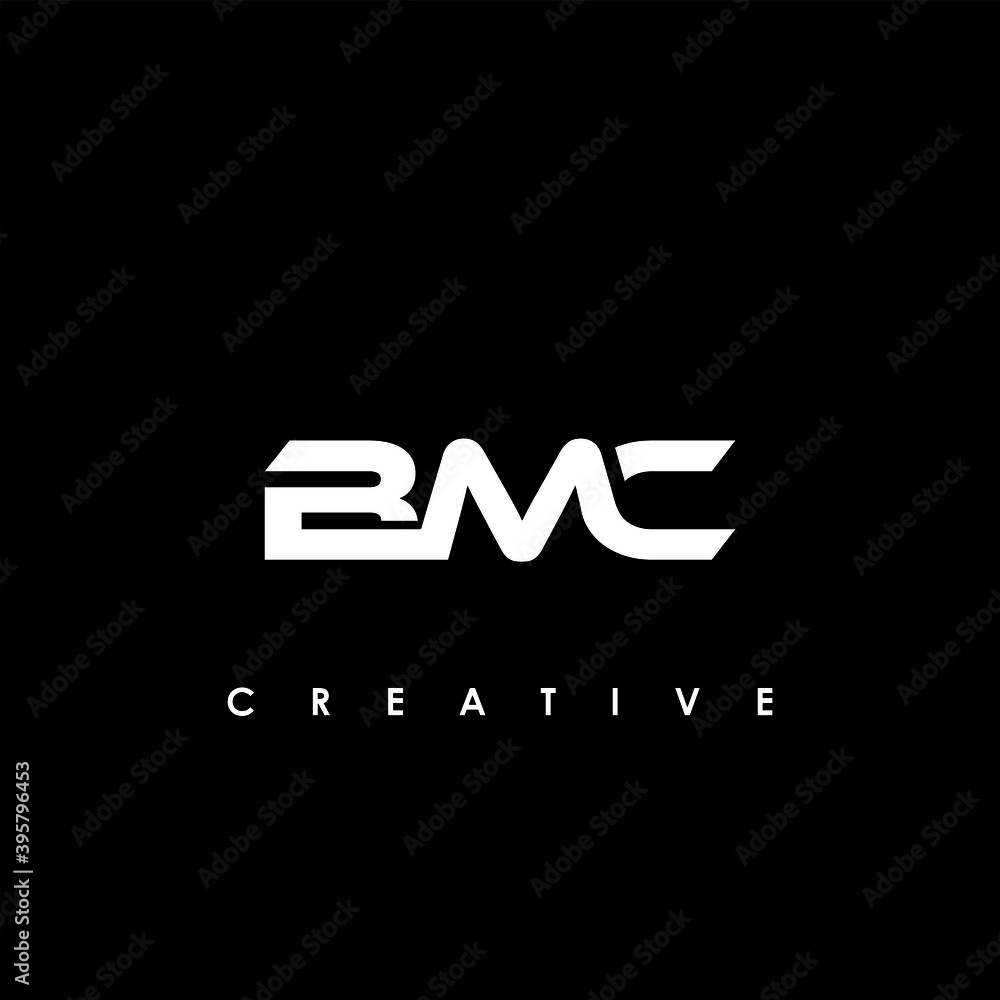 BMC Letter Initial Logo Design Template Vector Illustration Stock ...