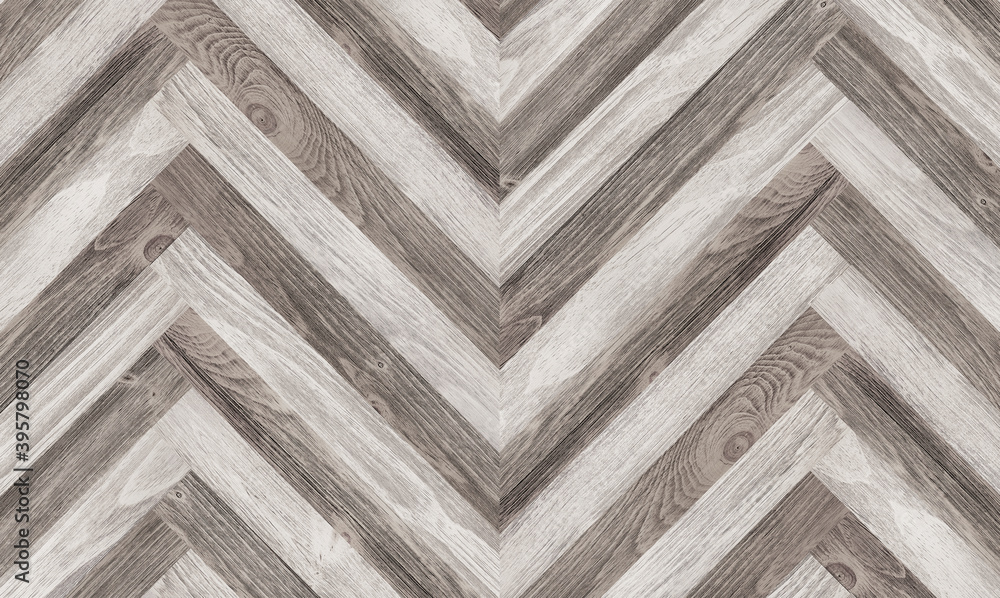Grayscale wood background with chevron pattern. Wooden boards texture ...
