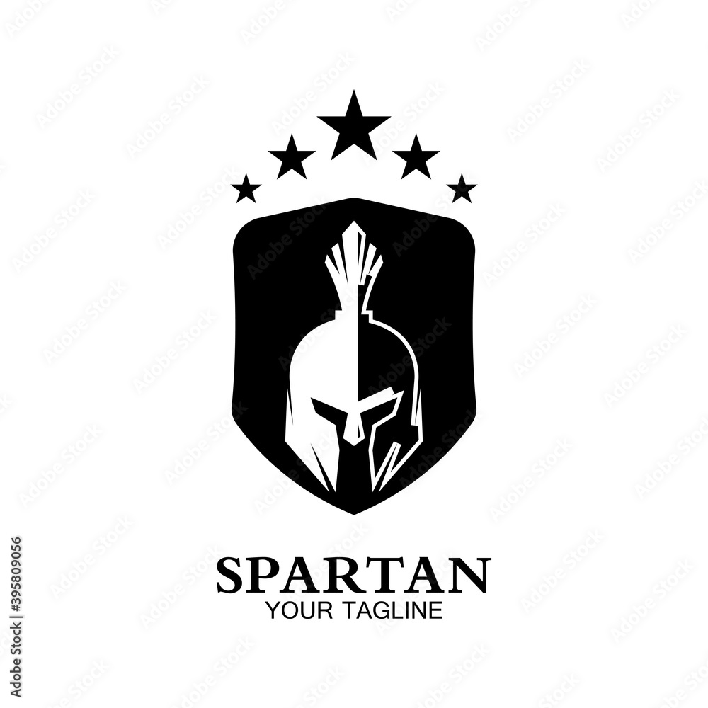 spartan logo icon designs vector Stock Vector | Adobe Stock