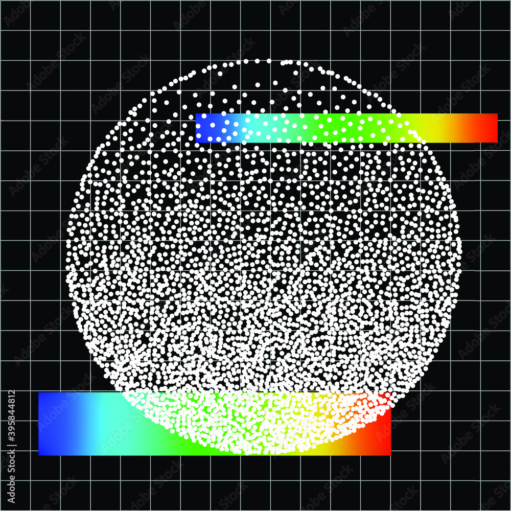 Retro VHS background like in old video tape rewind or no signal TV ...