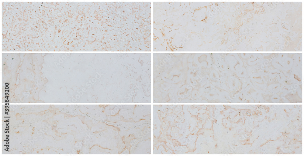 Dolomite texture set. Collection of panoramic stone backgrounds ...