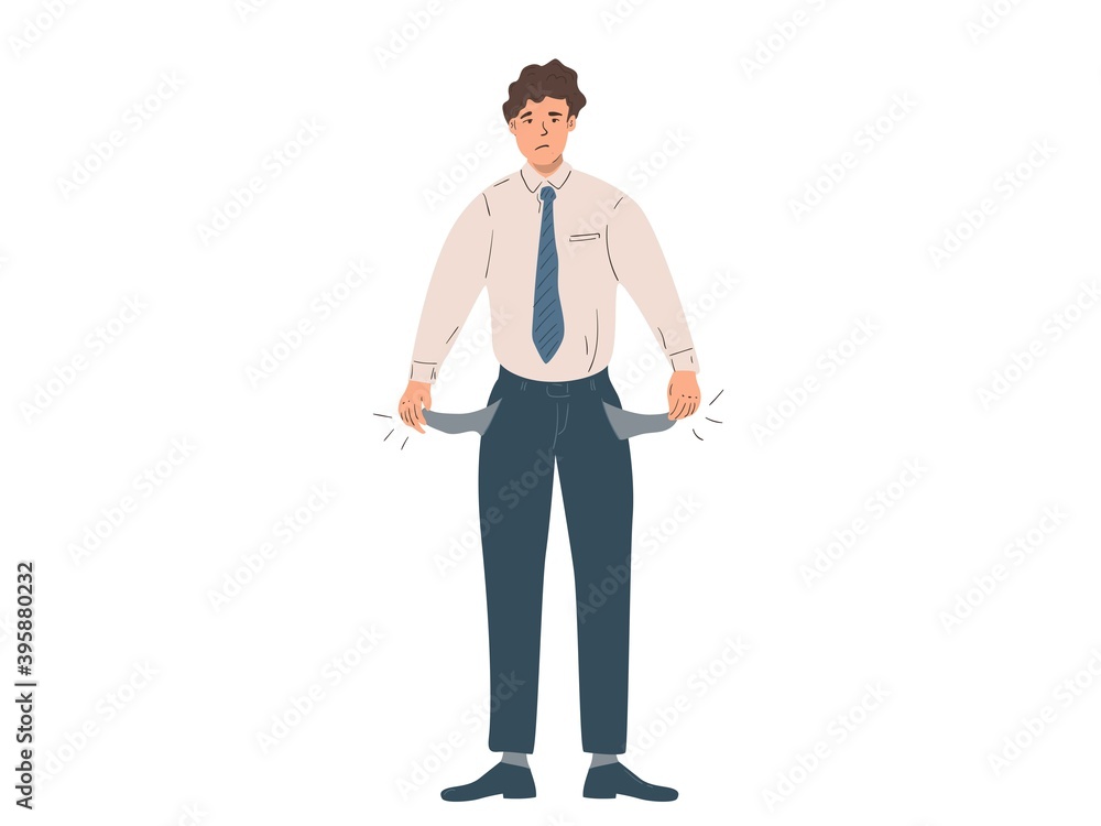 Empty Pockets Cartoon