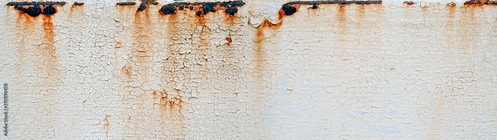 Rust of metals.Corrosive Rust on old iron white.Use as illustration for ...