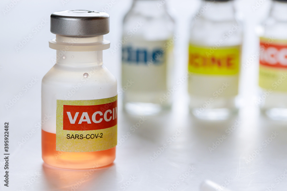 Coronavirus vaccine glass containers SARS-COV-2 COVID-19 to fight the ...