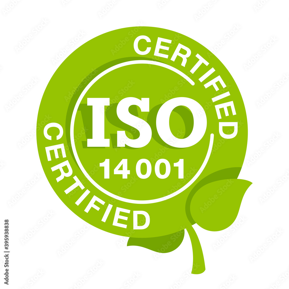 ISO 14001 environmental management system certified sign ...
