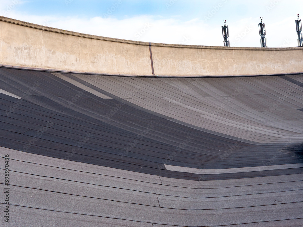 Fiat Factory Rooftop test track at the Lingotto in Turin Italy.This ...