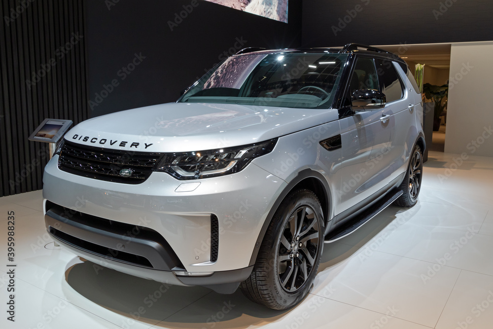 Land Rover Discovery car at the Autosalon 2020. Stock Photo | Adobe Stock