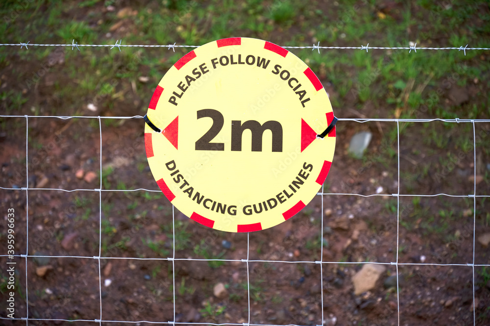 Construction building site Covid-19 health and safety sign Stock Photo ...