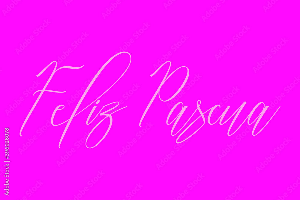 Feliz Pascua Cursive Typography White Color Text On Dork Pink ...