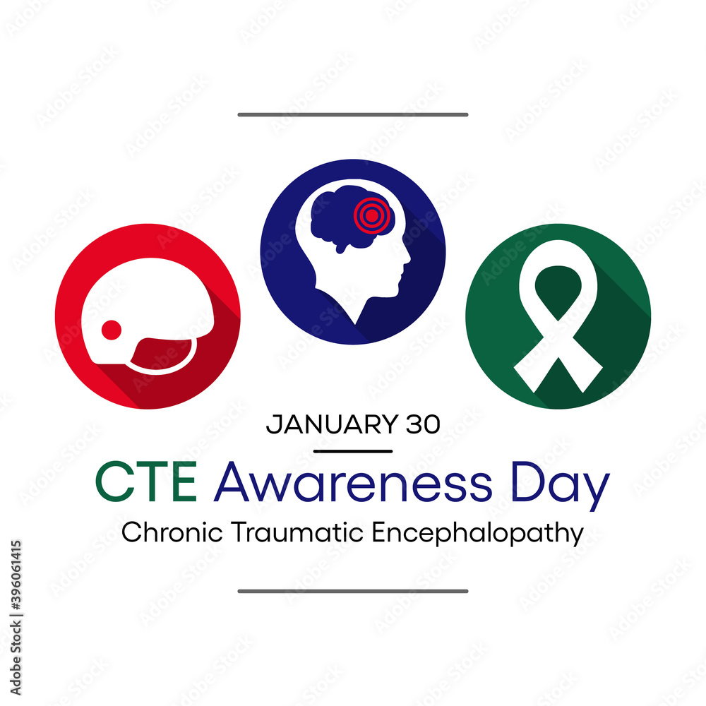 Vector illustration on the theme of National chronic traumatic ...