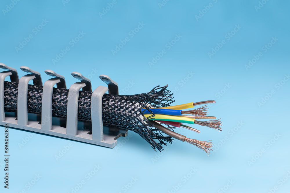 Cable trays. Cable routing system. Cable insulation and braid ...