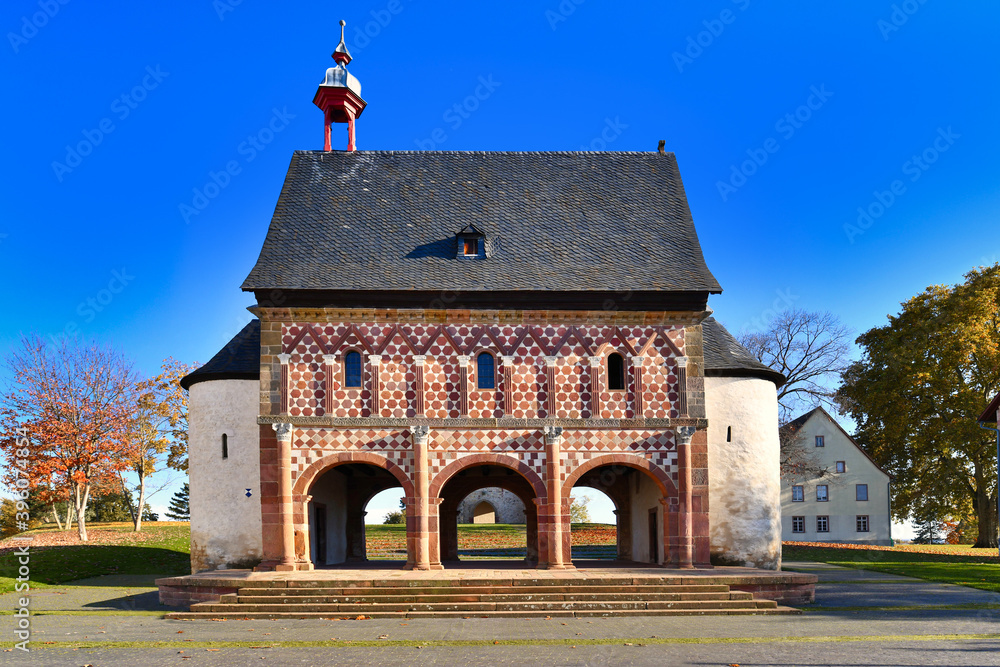 Entrance gate called 'Torhalle' of unesco world heritage Carolingian ...