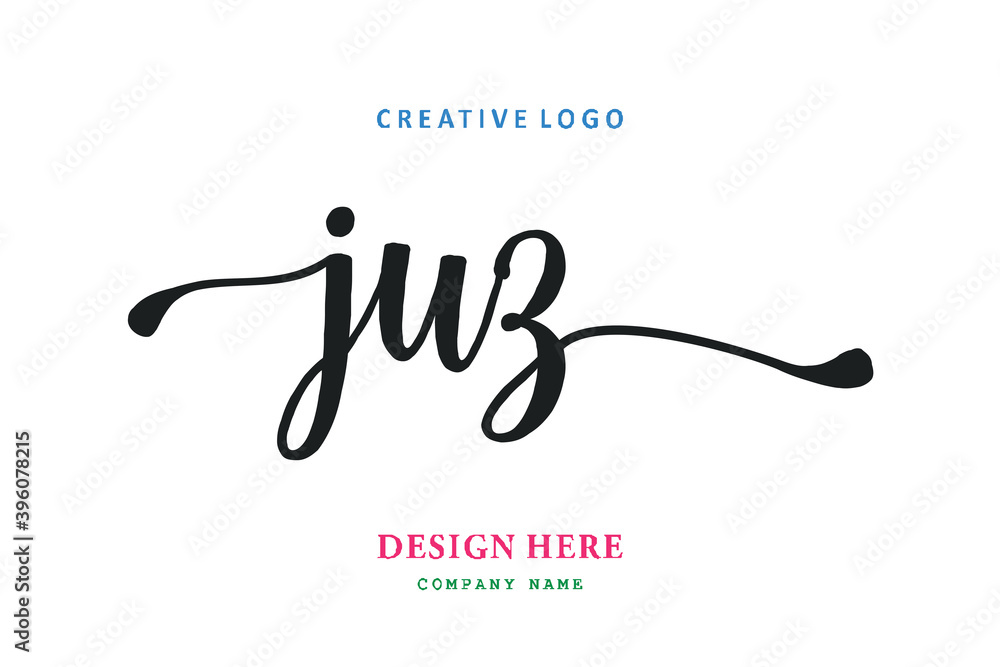 JUZ lettering logo is simple, easy to understand and authoritative ...