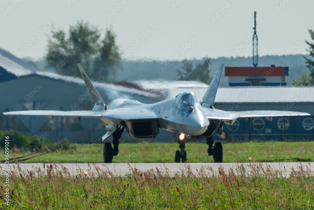 August 30, 2019. Zhukovsky, Russia. fifth-generation promising Russian ...