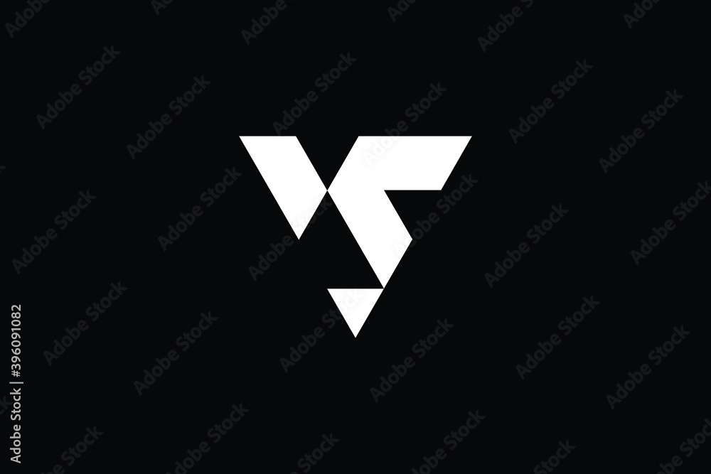 SV logo letter design on luxury background. VS logo monogram initials ...