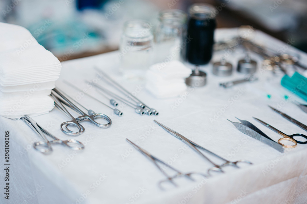 surgical instruments for lipofilling and liposuction, cannula forceps ...