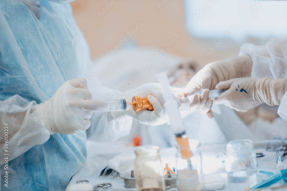 Fotka „preparation of fat cells for lipofilling in the operating room ...