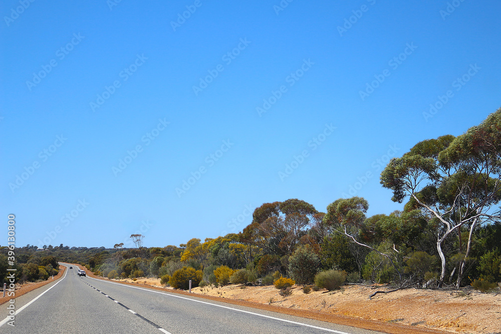 On the Great Eastern Highway from Perth to Kalgoorlie across the ...