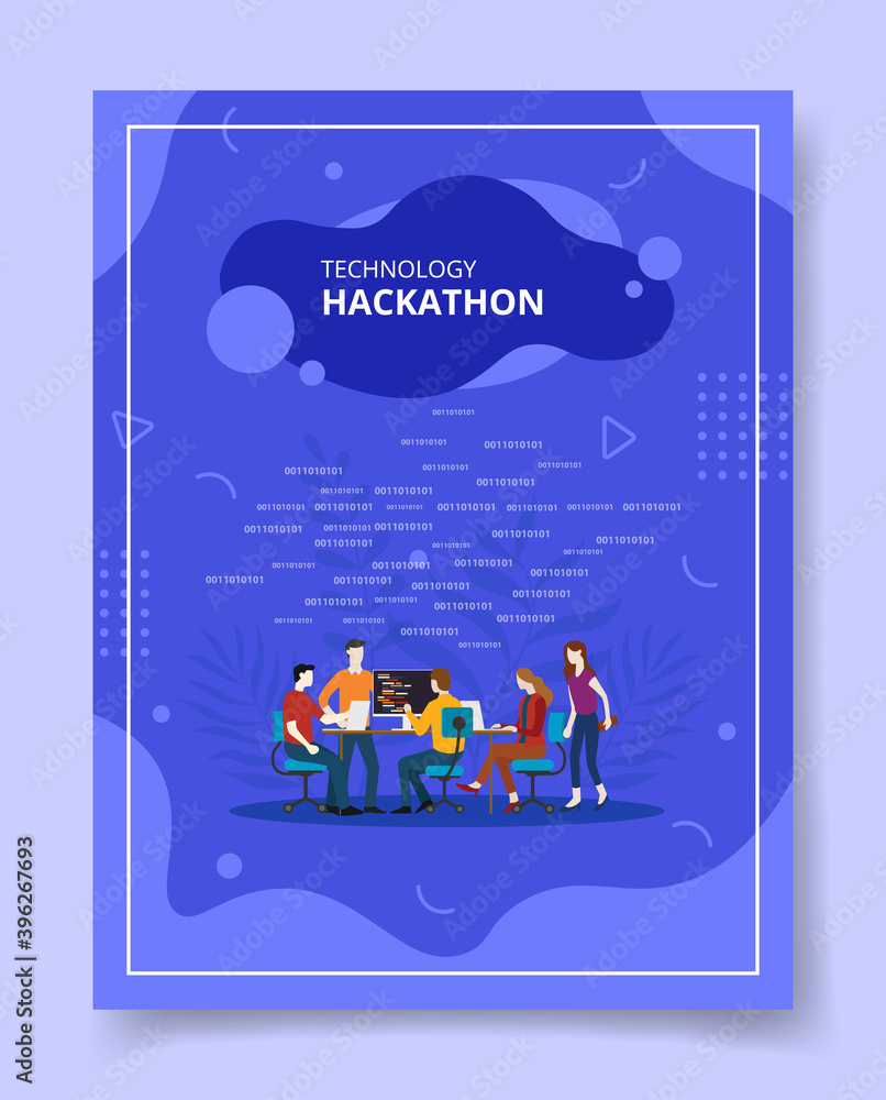 technology hackathon people sitting on chair meeting discussion for ...