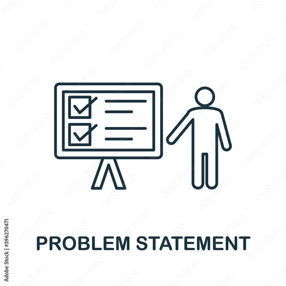 Problem Statement icon. Simple element from business technology ... Problem Statement icon. Simple element from business technology ...