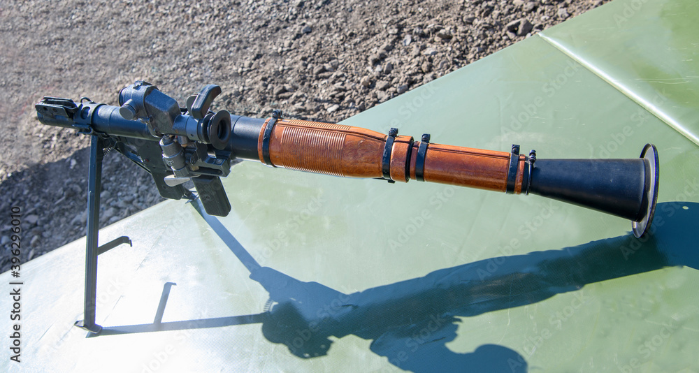 40 mm grenade launcher Stock Photo | Adobe Stock