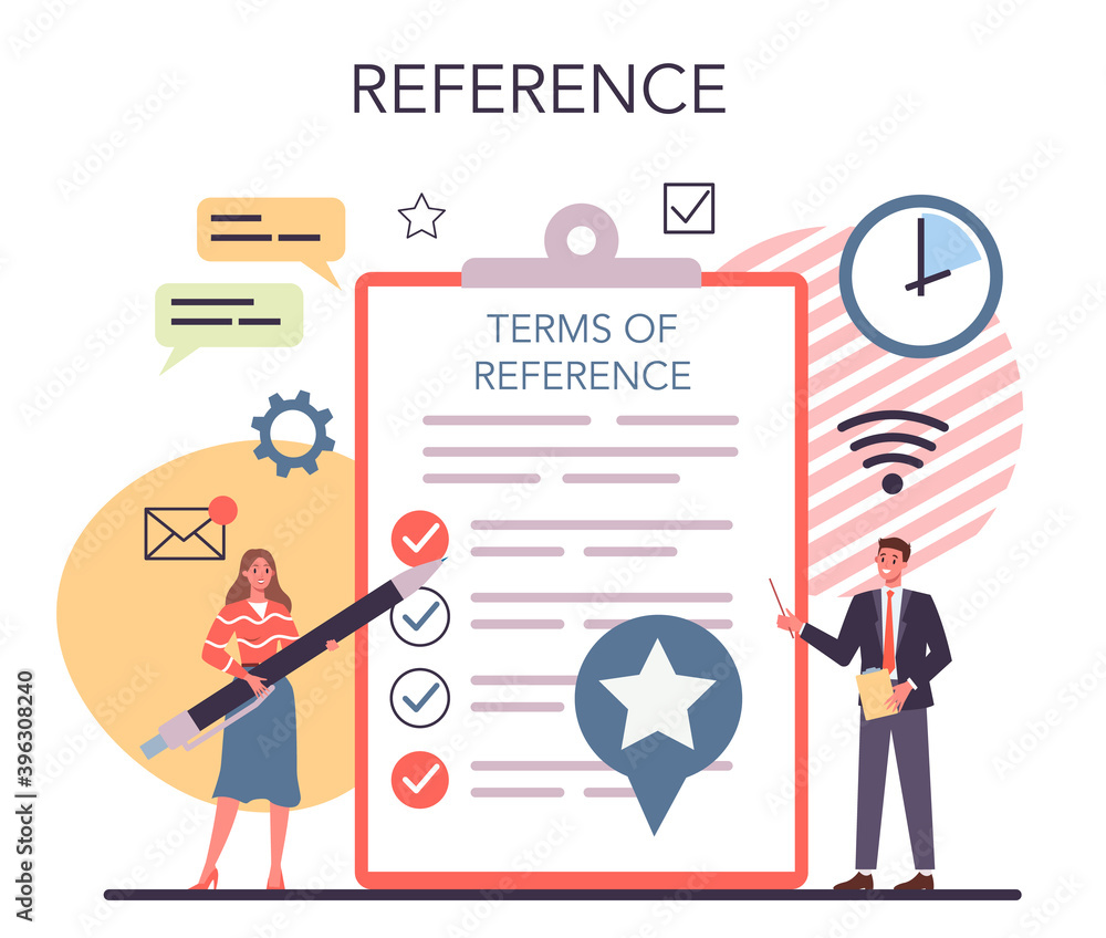 TOR - term of reference concept. Structure of a business project, Stock ...