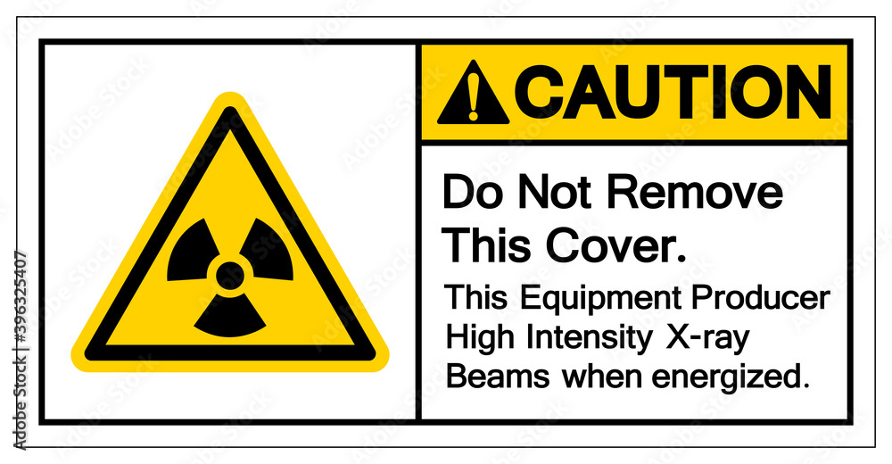 Vetor de Caution Do Not Remove This Cover This Equipment Producer High ...