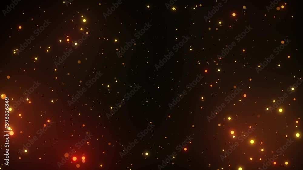 Christmas Shining Gold Particles 4K Animation Motion Background ...