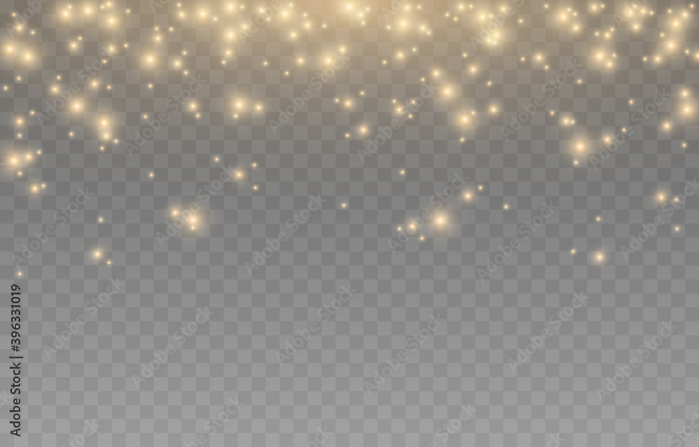 Shine. Light effect, golden light. Light from the sky. Lights, golden ...