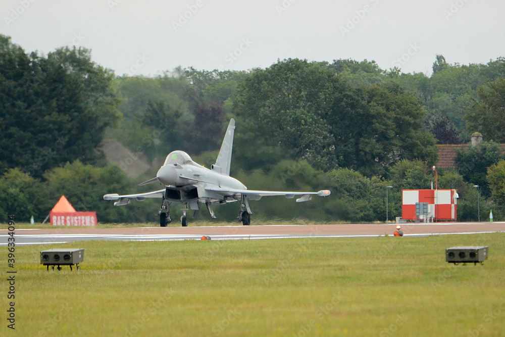 RAF Typhoon GR4, British military fighter jet, scramble RAF Coningsby ...