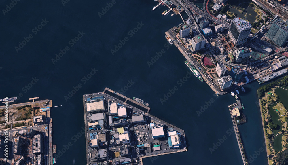 Japan, the coast of the capital Tokyo, infrastructure, residential ...