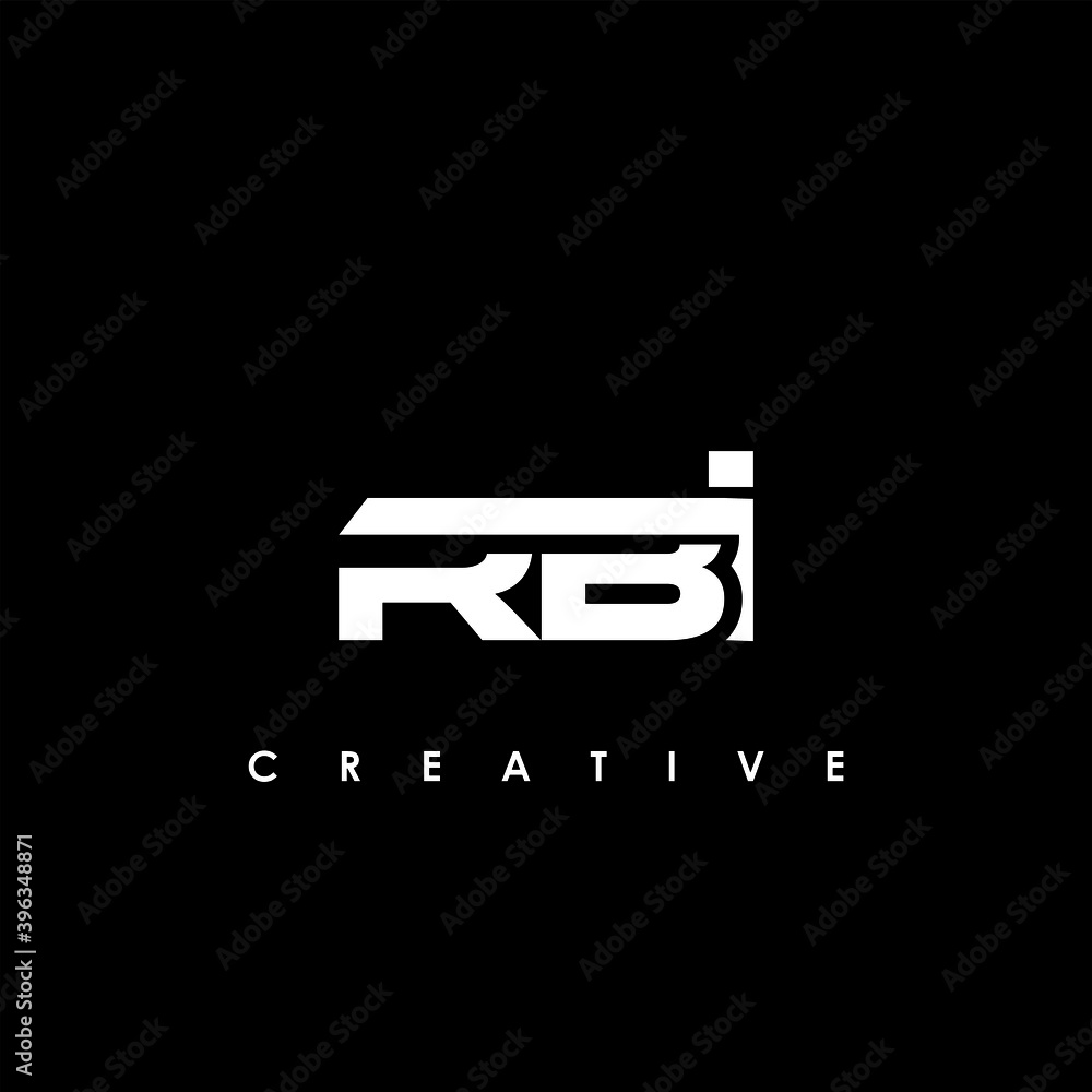 RBI Letter Initial Logo Design Template Vector Illustration Stock ...