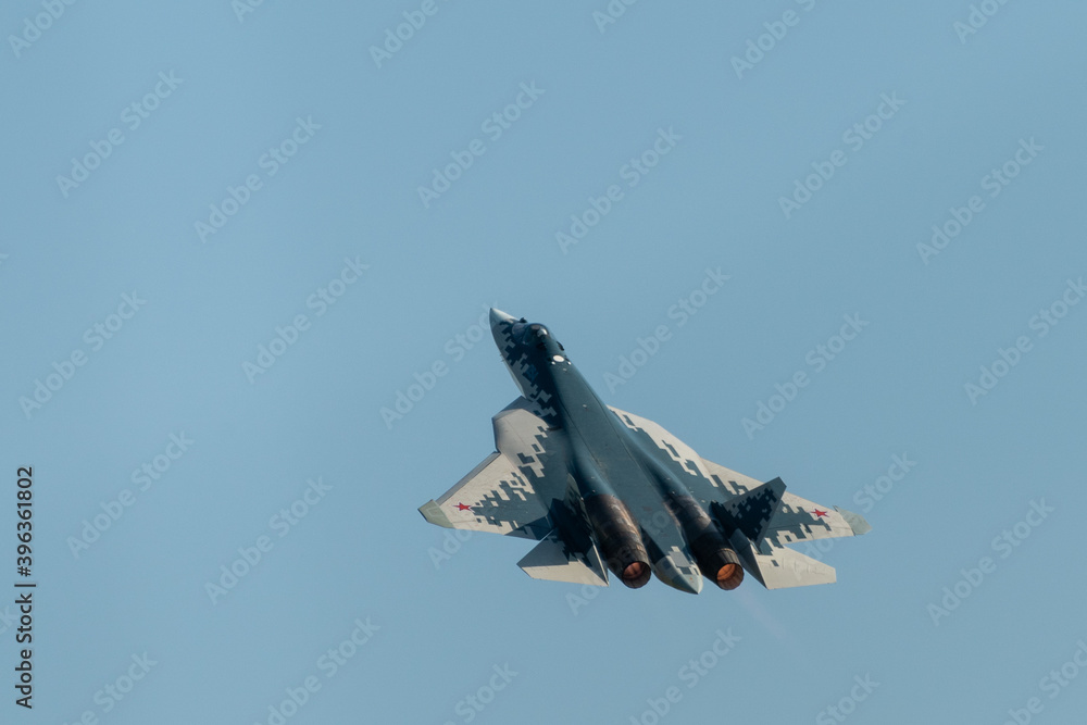 August 30, 2019. Zhukovsky, Russia. fifth-generation promising Russian ...