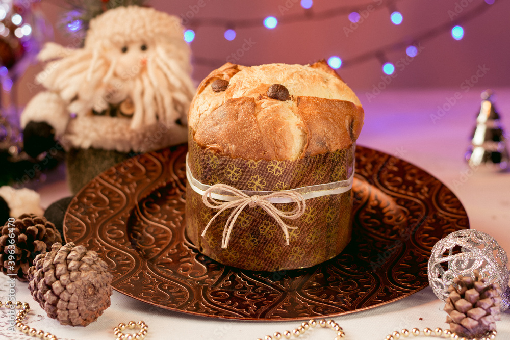 Panetones De Natal Stock Photo Adobe Stock