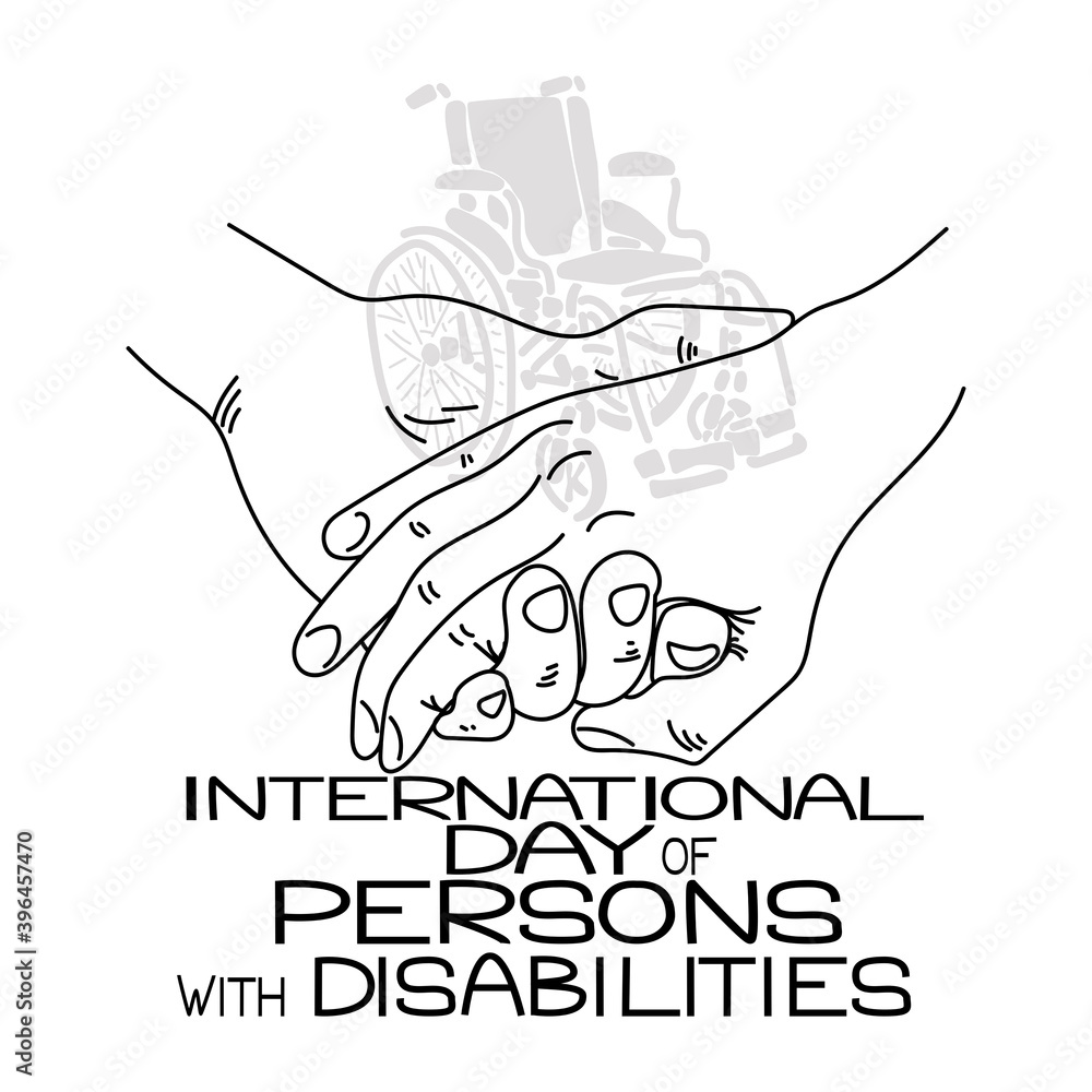 International Day of Persons with Disabilities, support hands and ...