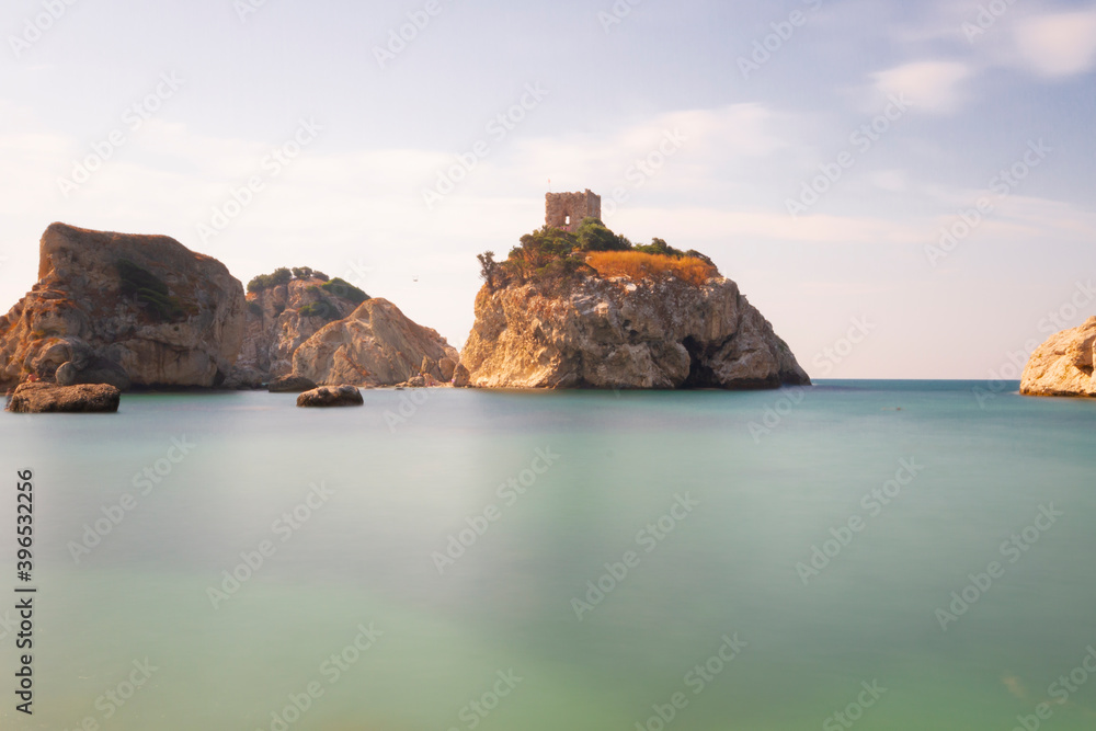 Panoramic view of Black sea and Shile castle. Şile kalesi. The photos ...