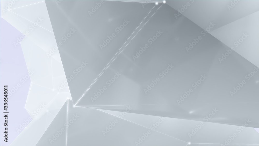 Futuristic, High Tech, white background, with network lines conveying a ...