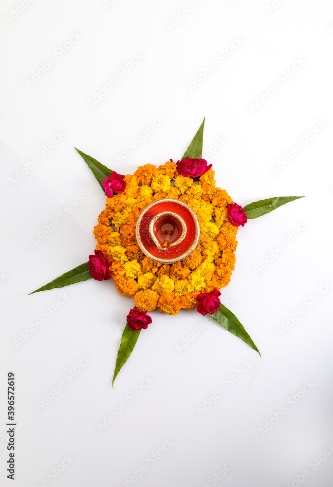 Rose Flower Rangoli Designs For Diwali | Best Flower Site